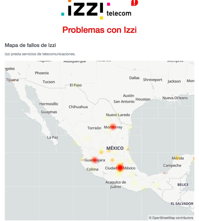 Falla el servicio de Izzi a nivel nacional | Con Acento