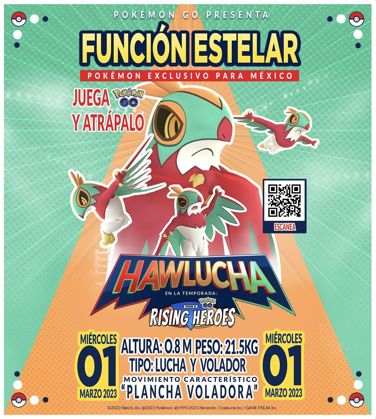 Llega a Pokémon Go, Hawlucha, inspirado en la lucha libre mexicana ...