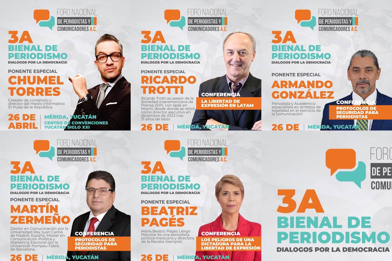 Chumel Torres y más en la 3a Bienal de Periodismo en Mérida | Con Acento